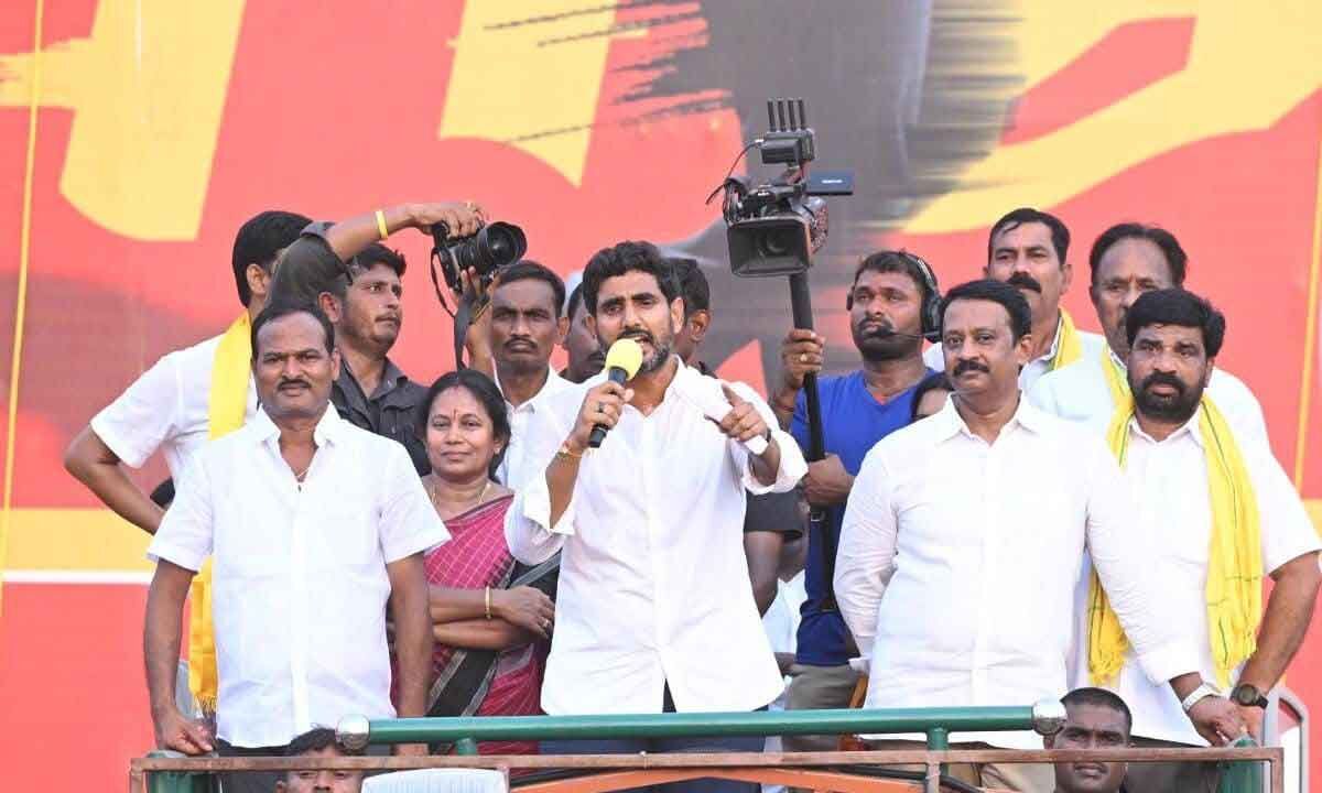 Atmakur: 2024 polls will be a war between poor, ultra-rich Y S Jagan Mohan Reddy, says Nara Lokesh