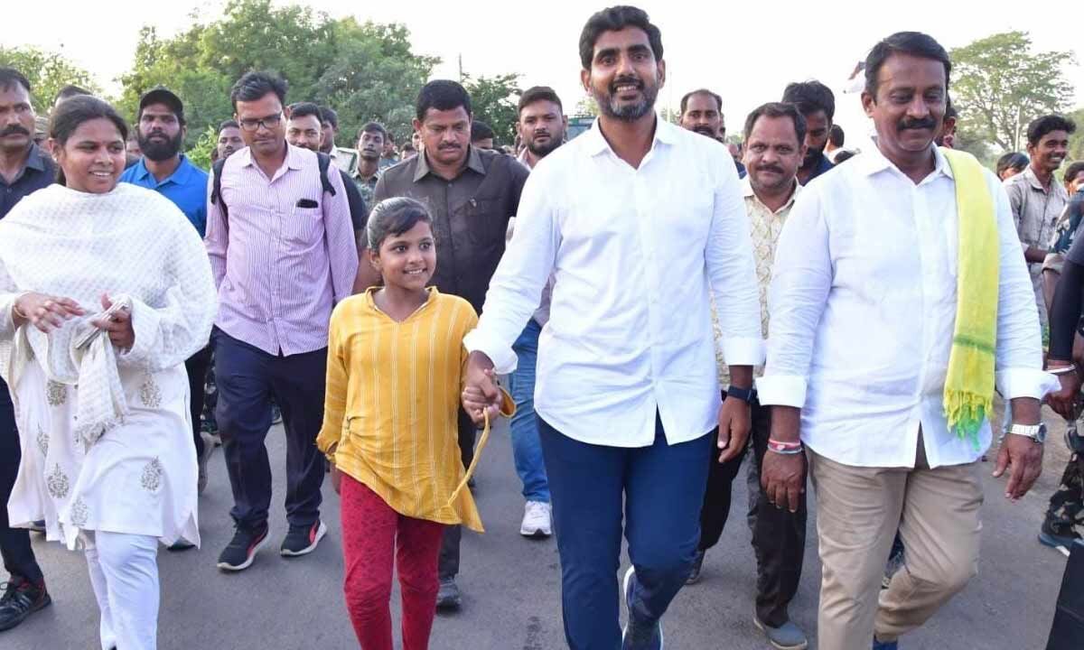 Nandyal: Nara Lokesh vows justice to NMRs, time scale staff