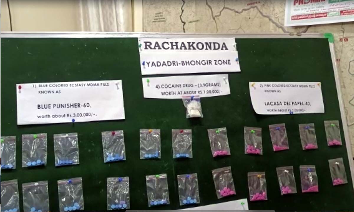 Telangana: Police busts drug racket in Choutuppal, seizes drugs worth ...