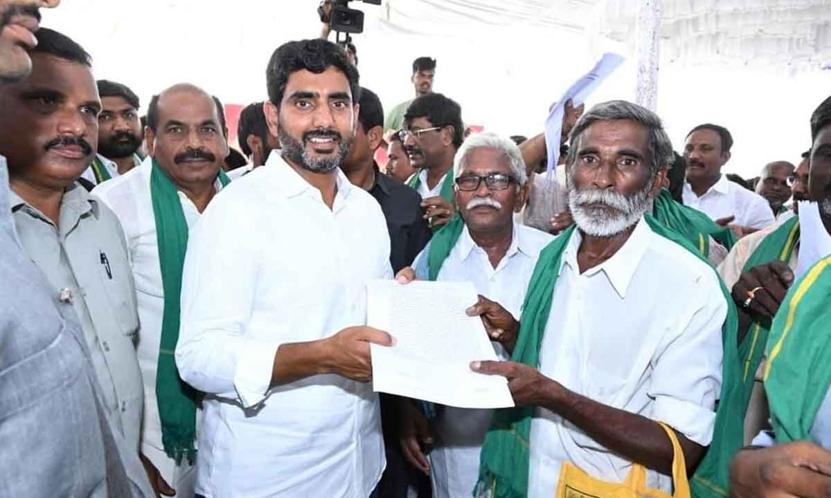 Nandyal: TDP government to take up interlinking of rivers says Nara Lokesh