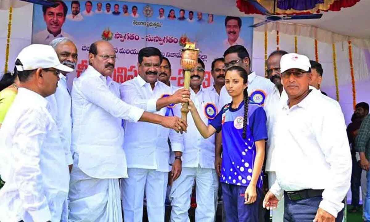 Nizamabad: Prashant Reddy inaugurates CM Cup-23 tournament