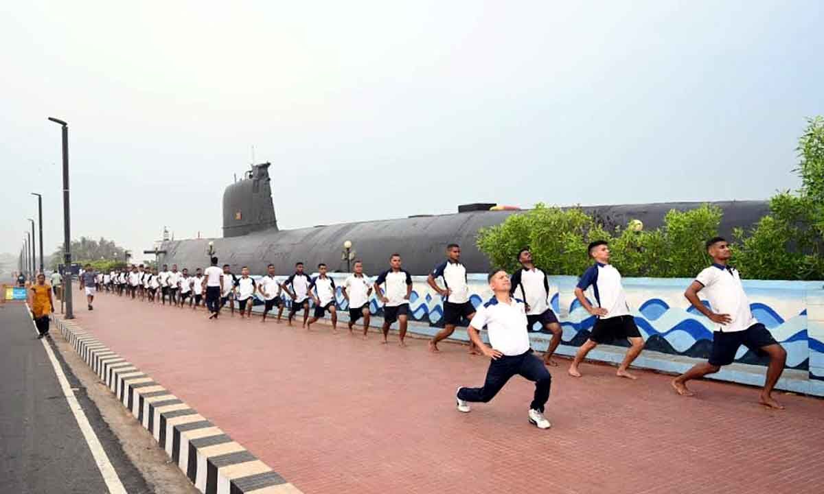 Yoga sessions by Eastern Naval Command
