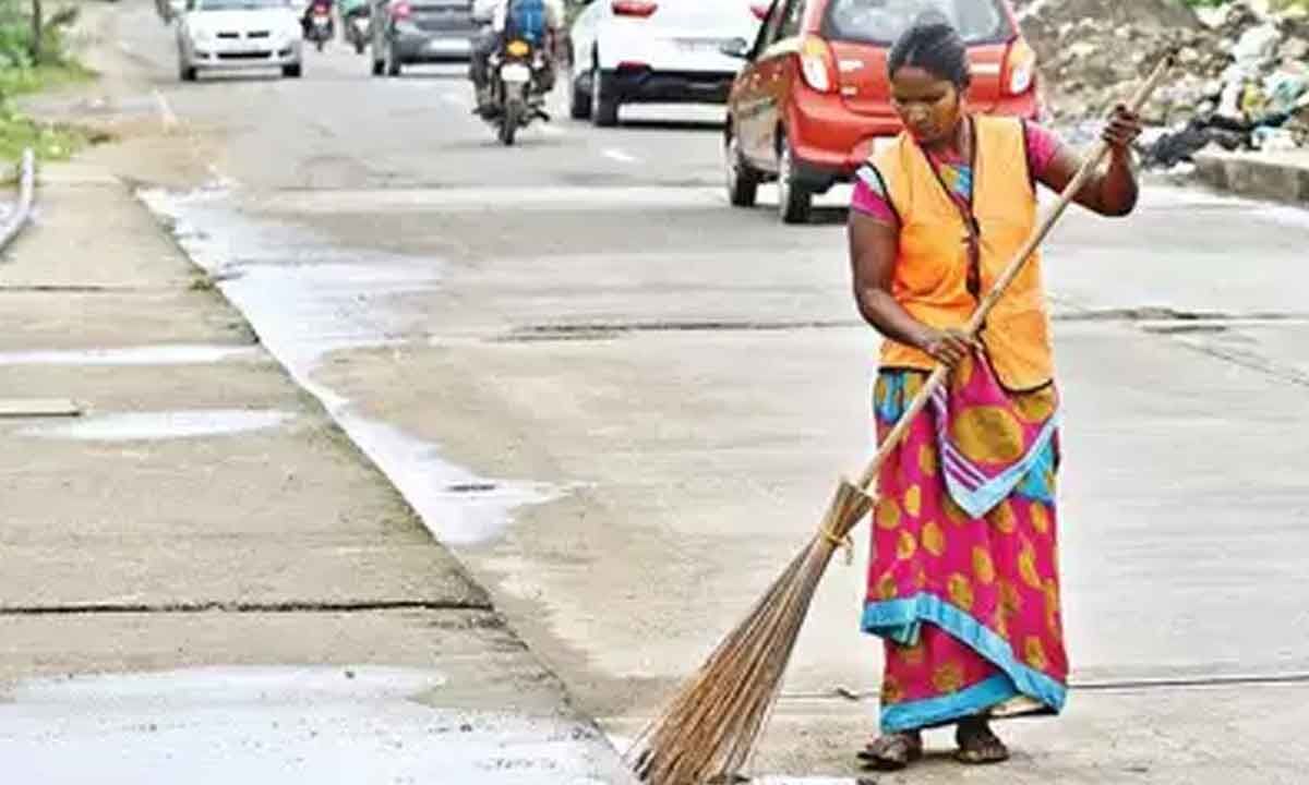 Srikakulam: Demand to regularise services of sanitary workers