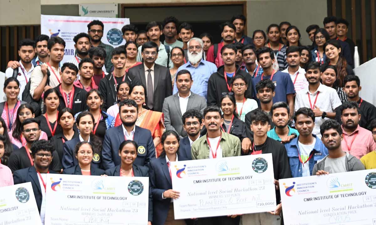 CMRIT sets new benchmark in innovation by hosting National Social Hackathon