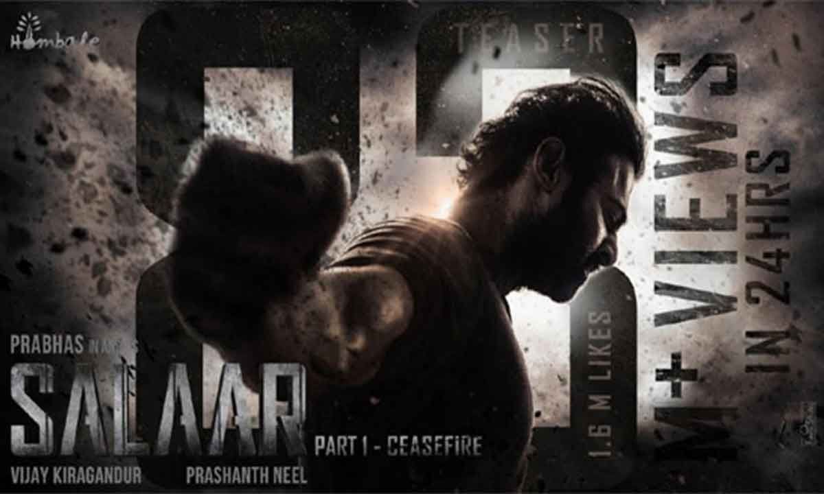 ‘Salaar’ creating new records; becomes most-viewed teaser in India
