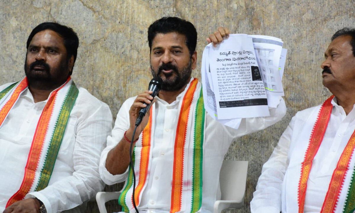 Revanth Reddy asks BRS leadership to prove their " Masculinity"