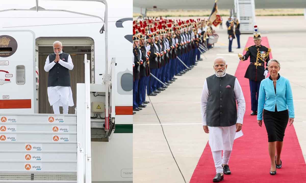 PM Modi arrives in Paris on official visit to boost strategic ties with ...