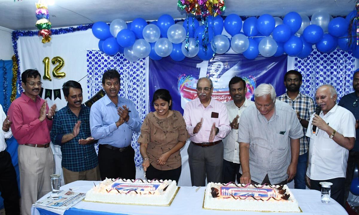 The Hans India Hyderabad unit celebrated the 12th anniversary at the ...