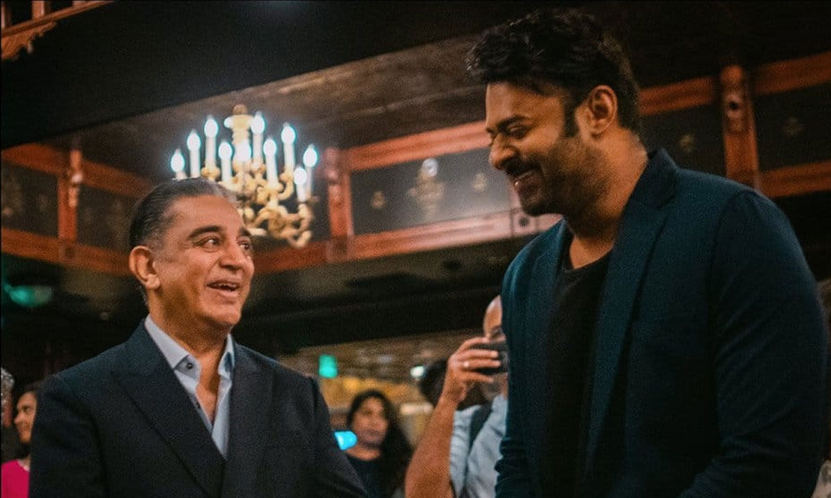 Prabhas and Kamal Haasan meeting at Comic Con is an eye feast