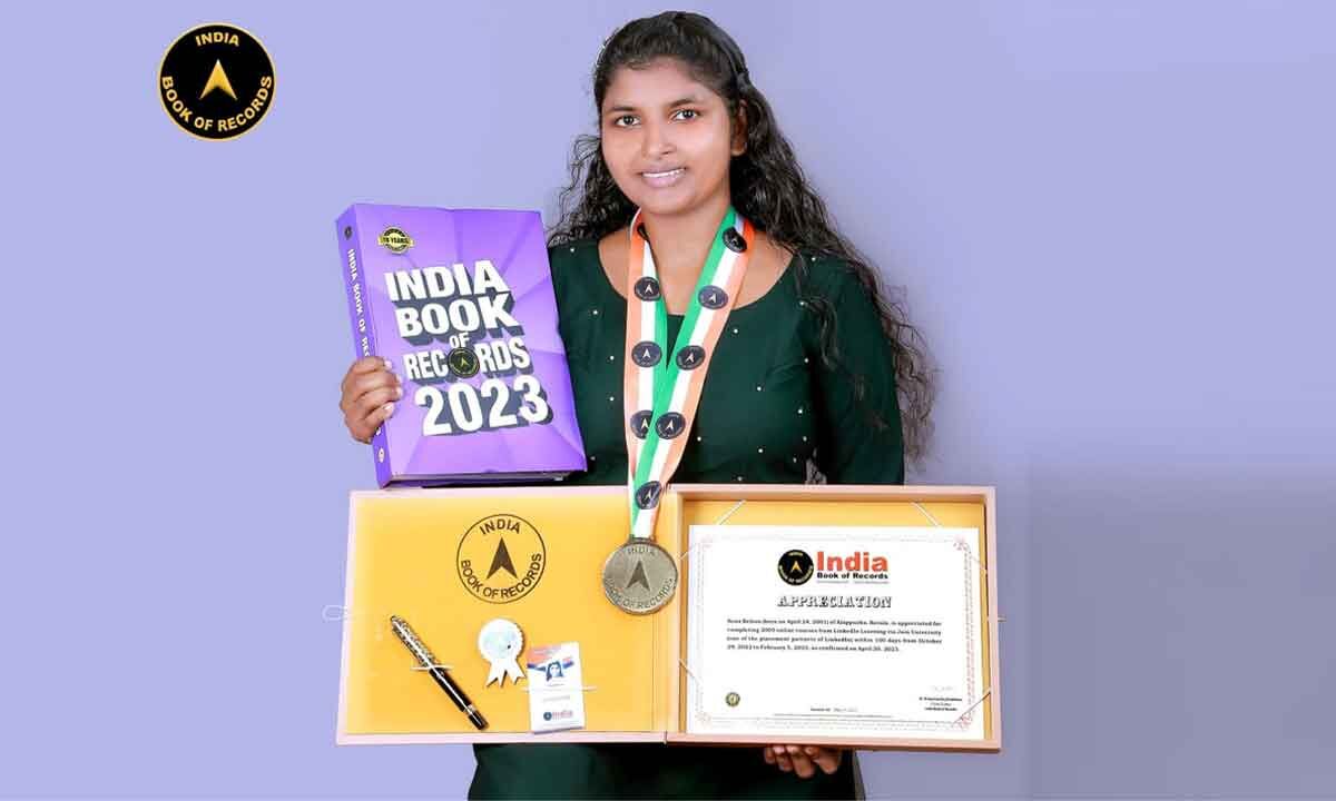 Sona Belson completes 2000 courses in a short span of 100 days