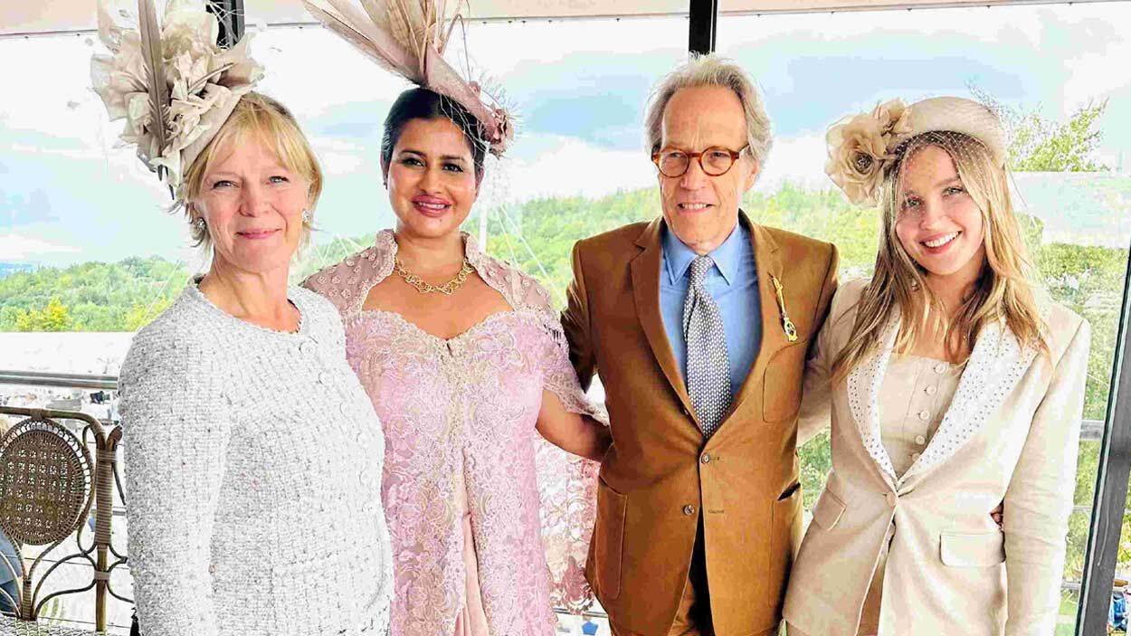 Sudha Reddy is a VIP guest of The Royals at The Goodwood Races