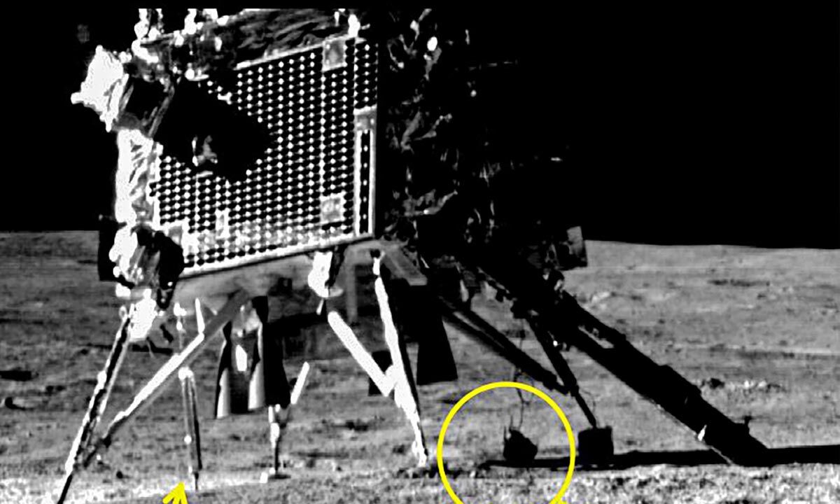 'Smile, please': Pragyan rover clicks image of Vikram lander