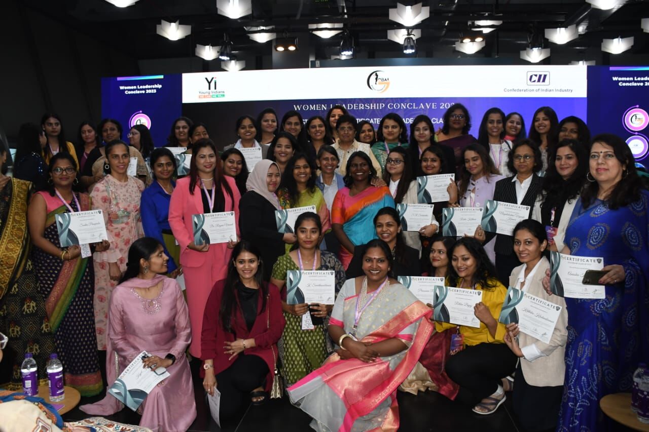 Women delegates at Second day first session at FUTURE WOMEN LEADERS ...