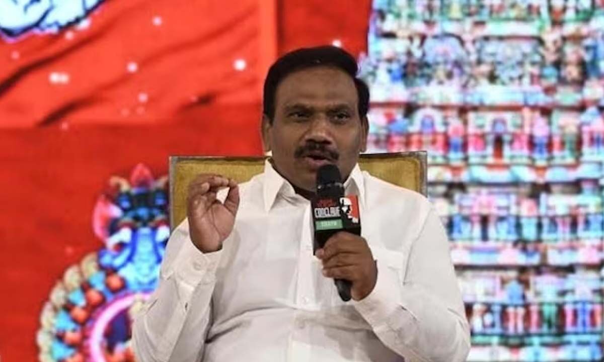 Controversial comments not new for DMK MP A Raja. Hindus are Shudras he ...