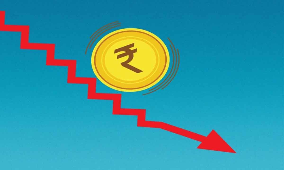 Rupee falls 9ps to all-time low