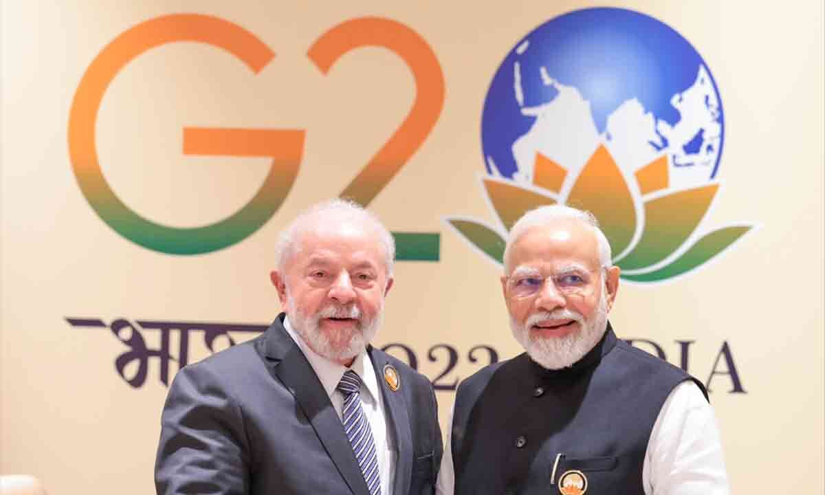 PM Narendra Modi holds a bilateral meeting with the President of Brazil ...