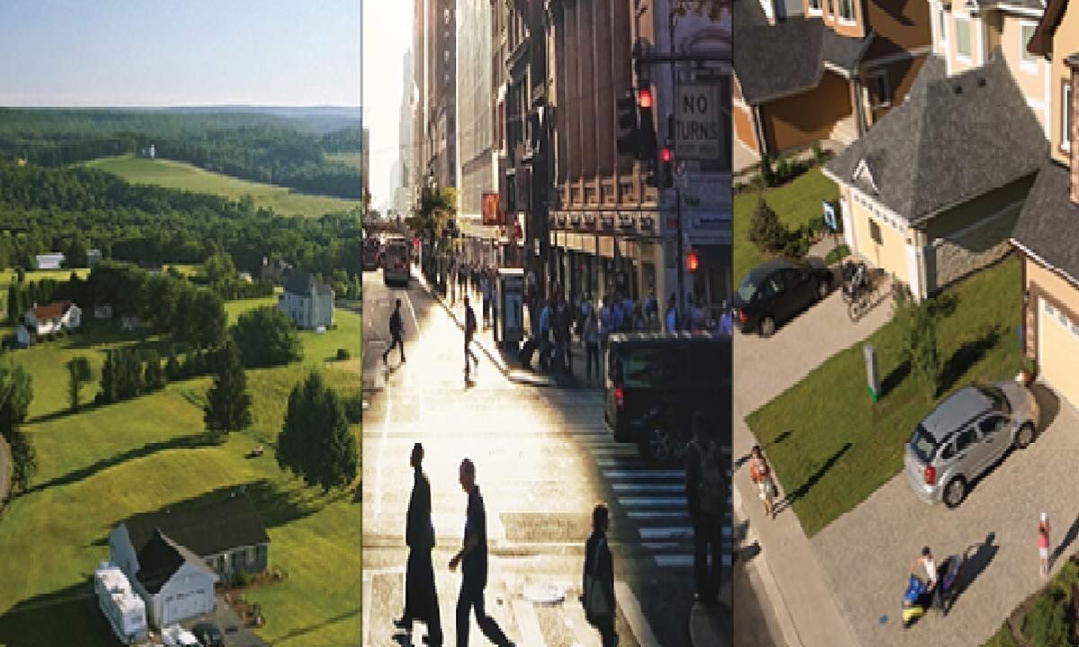 A rebalancing between city, suburbs and countryside