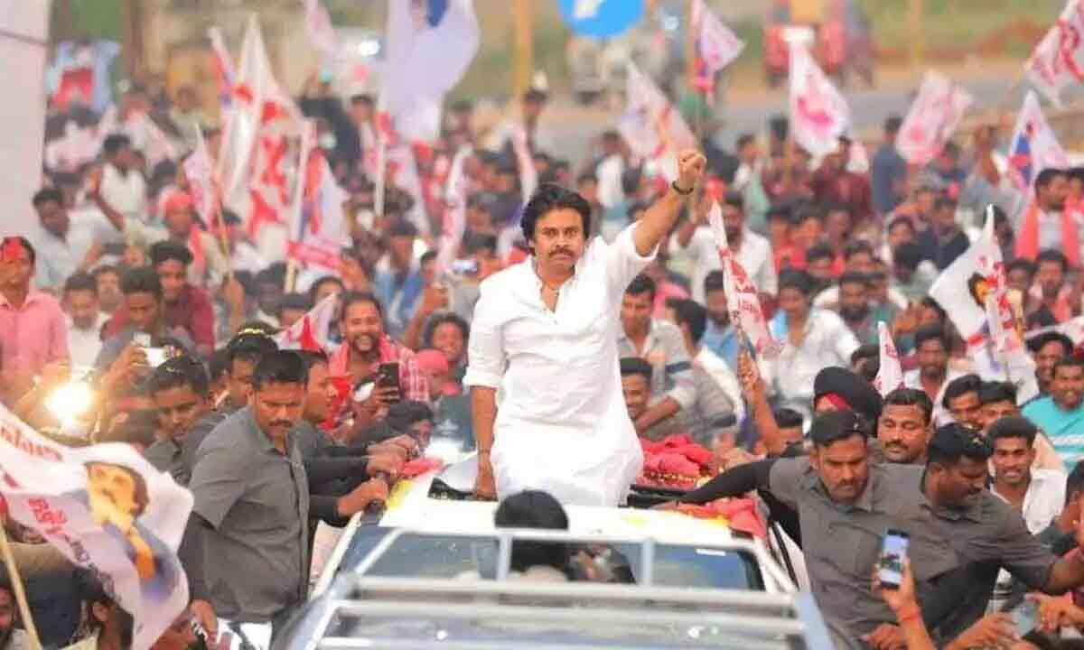 Pawan holds meeting with Jana Sena leaders, will head to Avanigadda for Varahi Yatra