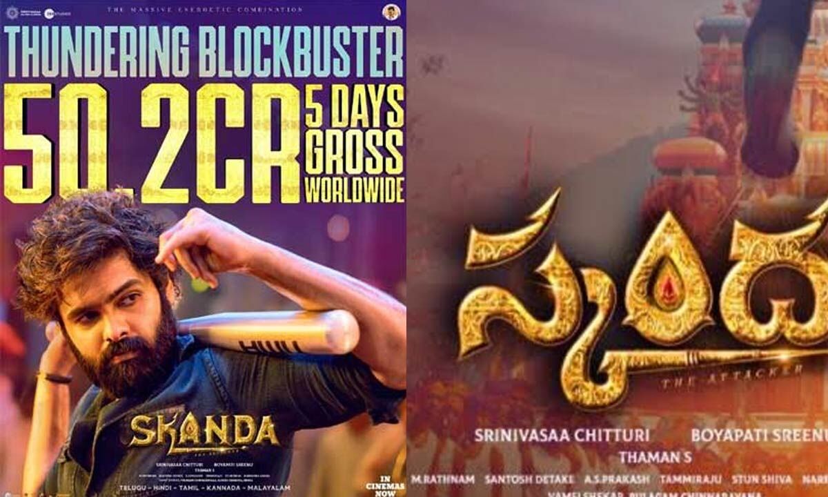 ‘Skanda’ reaches Rs 50 Cr mark in 5 days
