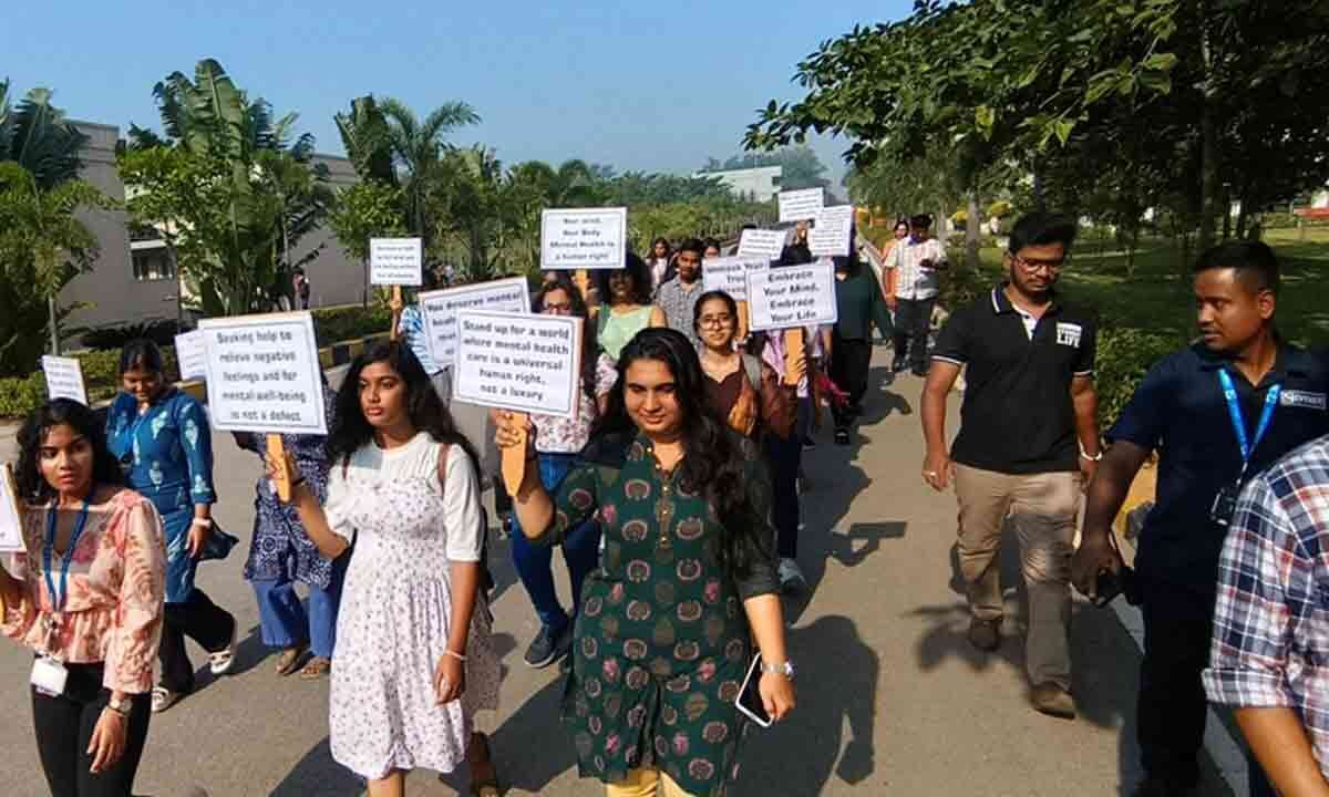 GSHS organises 'March for Mental Health'