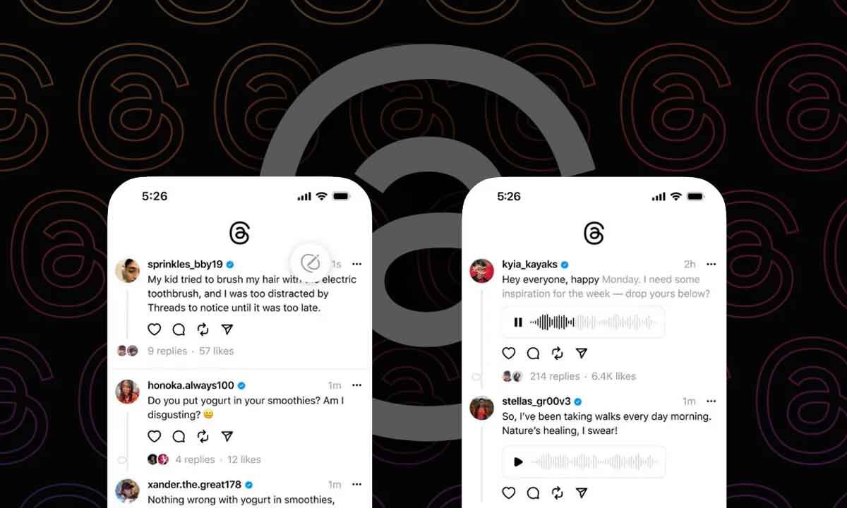 Threads now allow users to edit posts and send voice threads