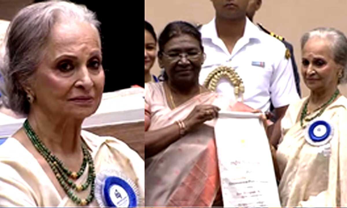 Waheeda Rehman receives Dadasaheb Phalke Award, dedicates it to film ...
