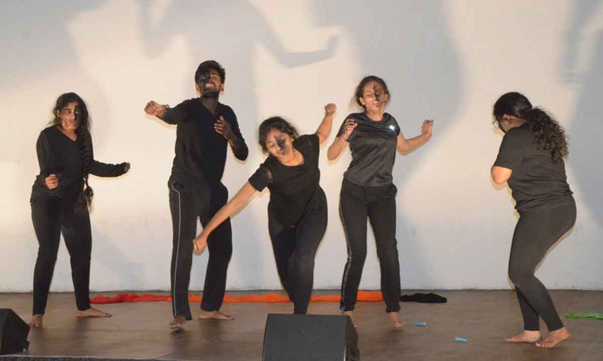 GITAM students Present Devised Theatre Performance 'How Are You!'