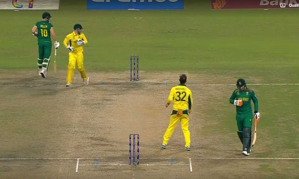 30.6Head to Gerald Coetzee, no run, the hat-trick... ... World Cup 2023 ...