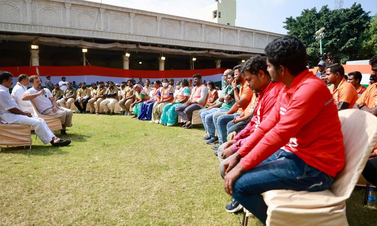 Rahul Gandhi makes 3 big promises to GHMC workers
