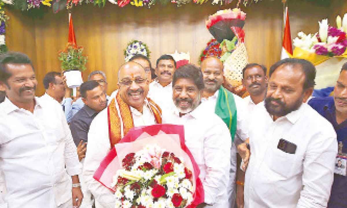 Minister Tummala assumes charge