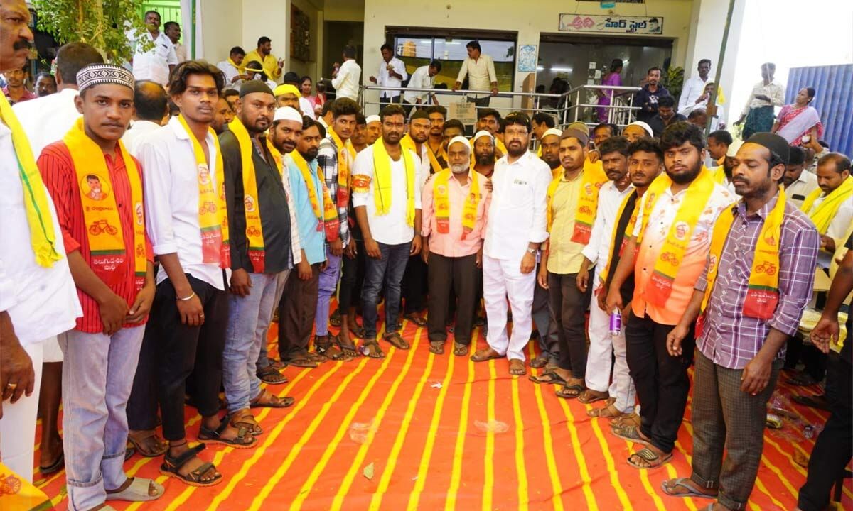 40 individuals joins TDP in Dharmavaram in presence of Paritala Sriram
