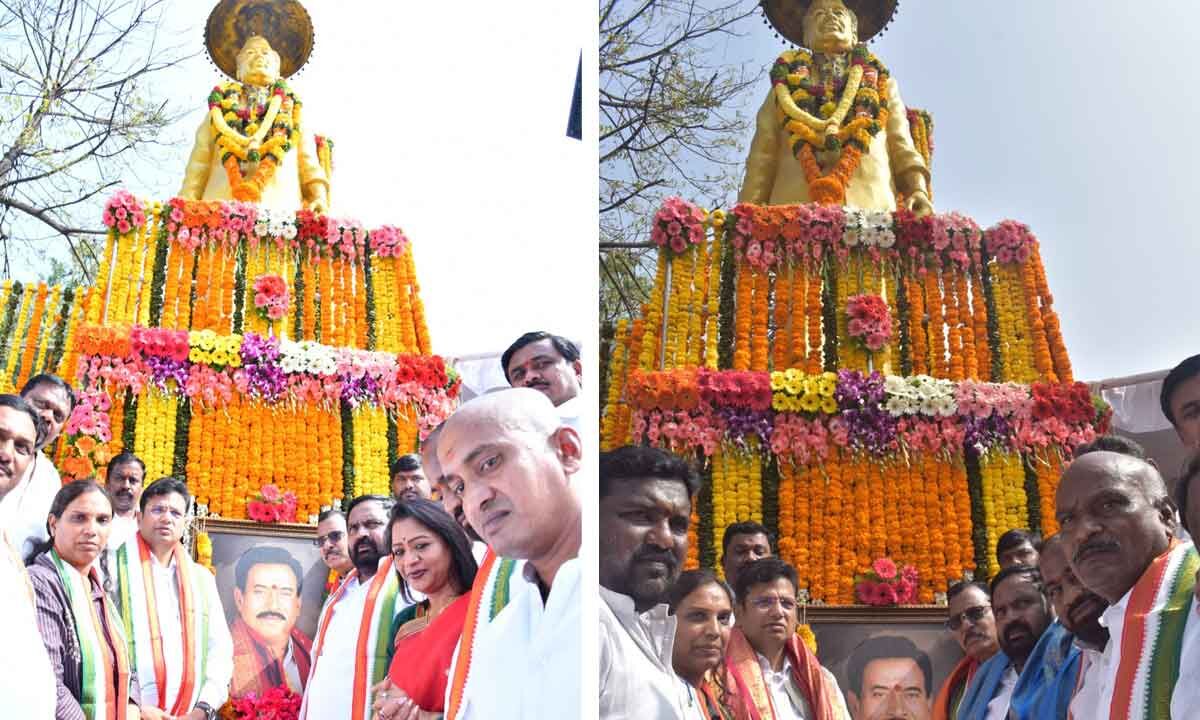 Congress pays tribute to P Janardhan Reddy on birth anniversary