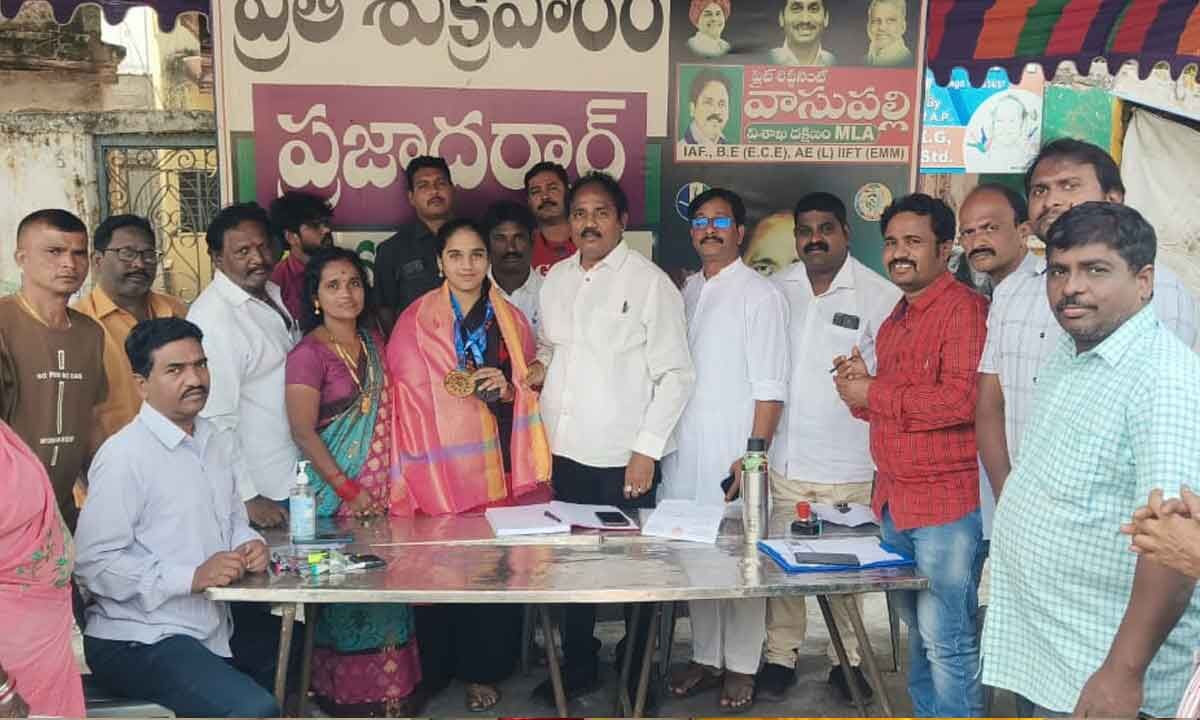 MLA Vasupalli Ganesh holds Praja Darbar, addresses concerns of people