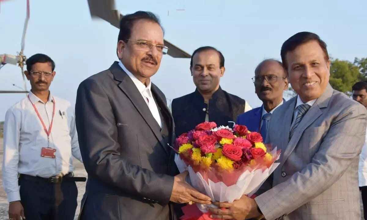 MoS Defence visits Ordnance Factory Medak