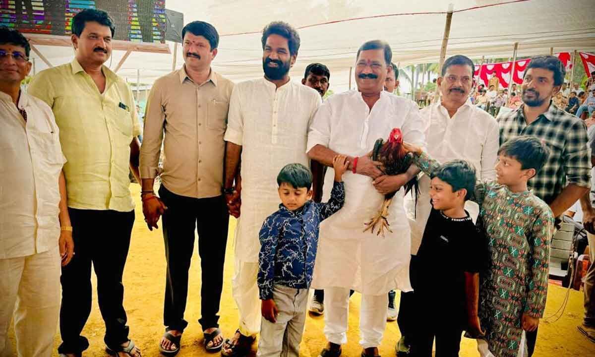 Ganta Srinivas Rao participate in Sankranti celebrations in Bhimavaram