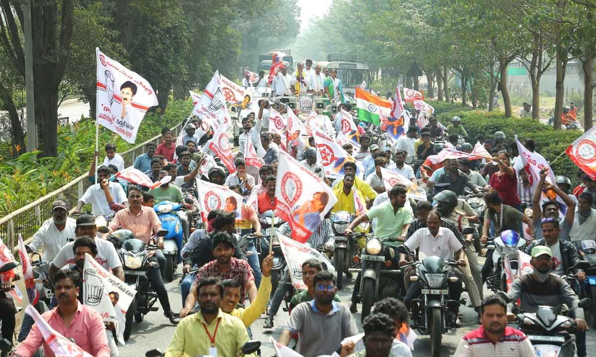 JSP takes out a bike rally
