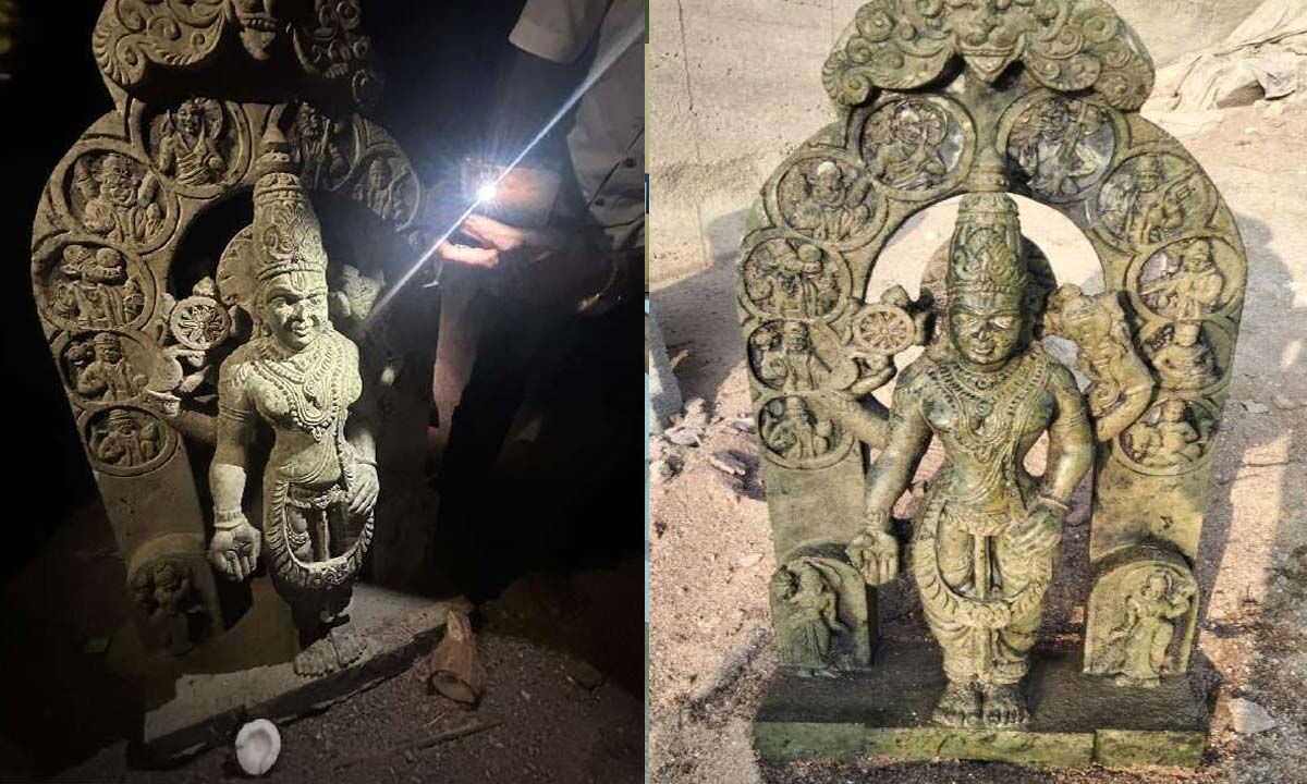 Ancient Idols Found in Krishna River Near Shakti Nagar, Unveiling a ...