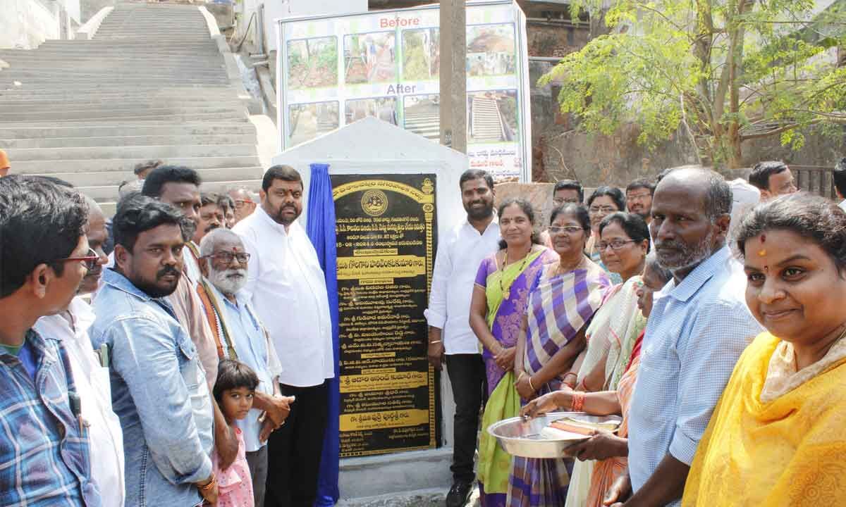 Adari Anand Kumar lays foundation stone for various development works ...
