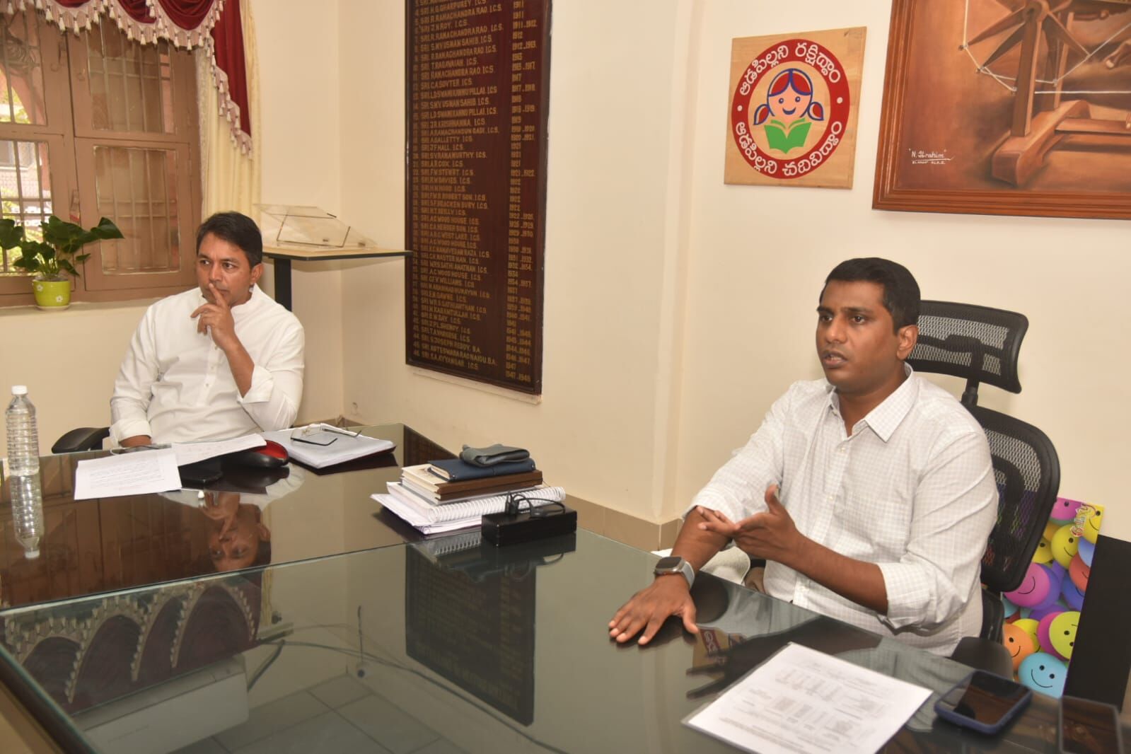 Mekapati Vikram Reddy reviews on Revenue dept. in Nellore
