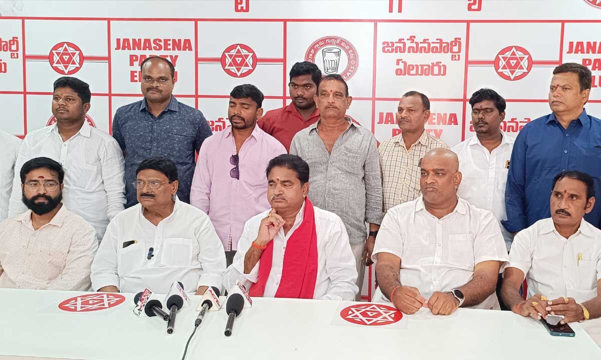 Jana Sena party celebrated its 11th foundation day in Eluru constituency