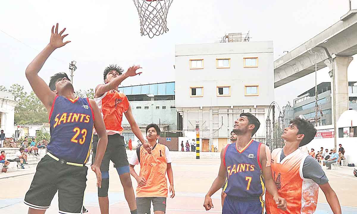 5th SVK Memorial Basketball Tourney: Saints beat Telangana Youth ‘A ...