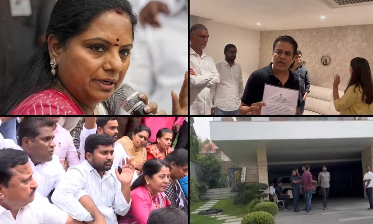 BRS MLC and daughter of former chief minister K Chandrasekhar has been taken into custody (Live ...