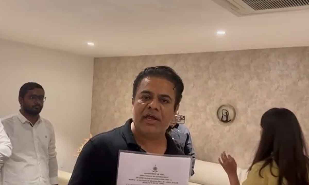 KTR Expresses Outrage Over Arrest Without Transit Warrant and Alleged ...