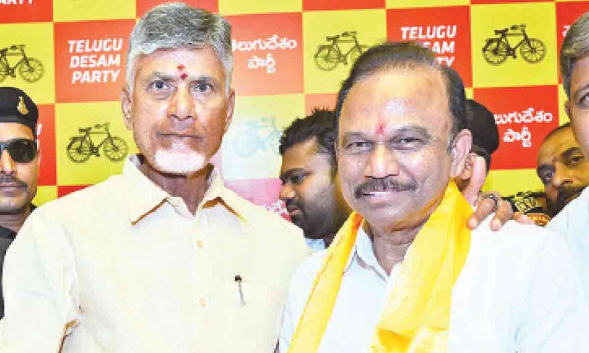 Ongole: Magunta Srinivasulu Reddy, son join TDP