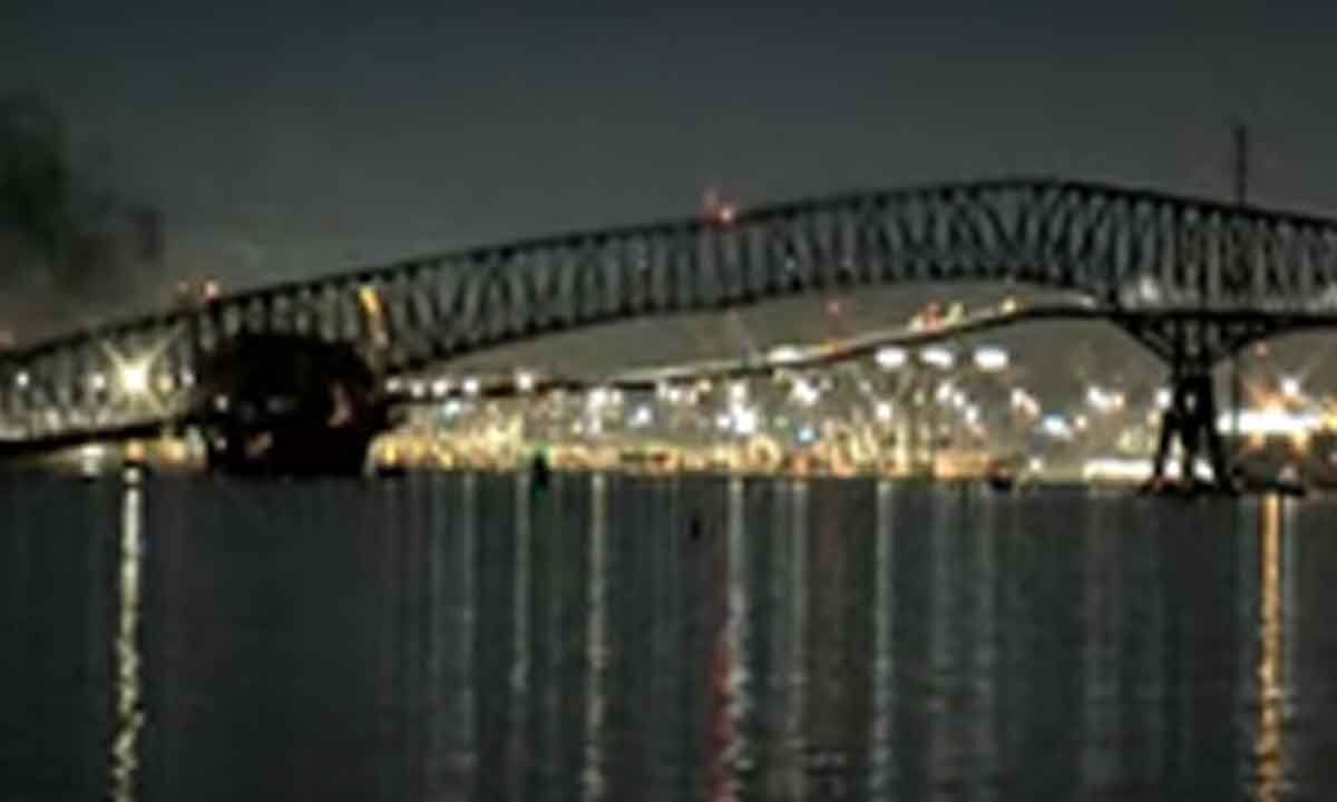 Bridge in Baltimore city collapses after boat collision