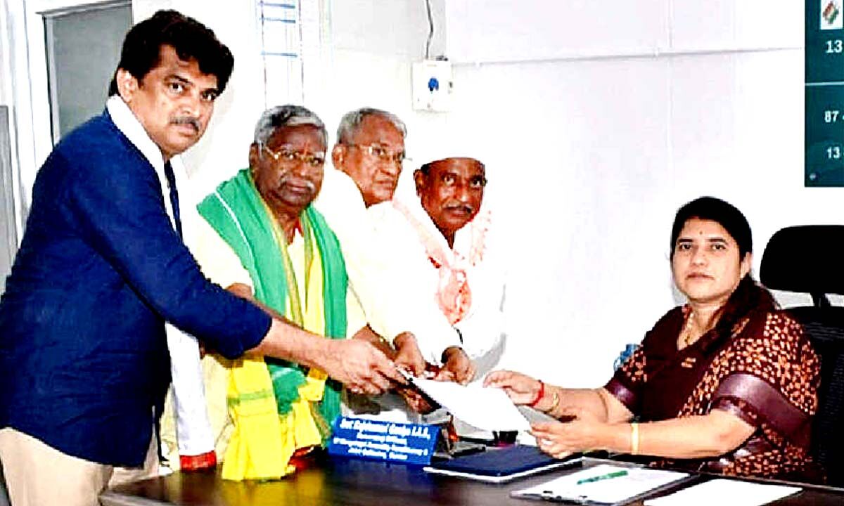 TDP-BJP-JSP leaders file Lokesh’s nomination