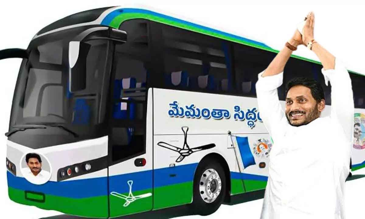 YS Jagan's Memanta Siddham Bus Yatra starts at Godicherla