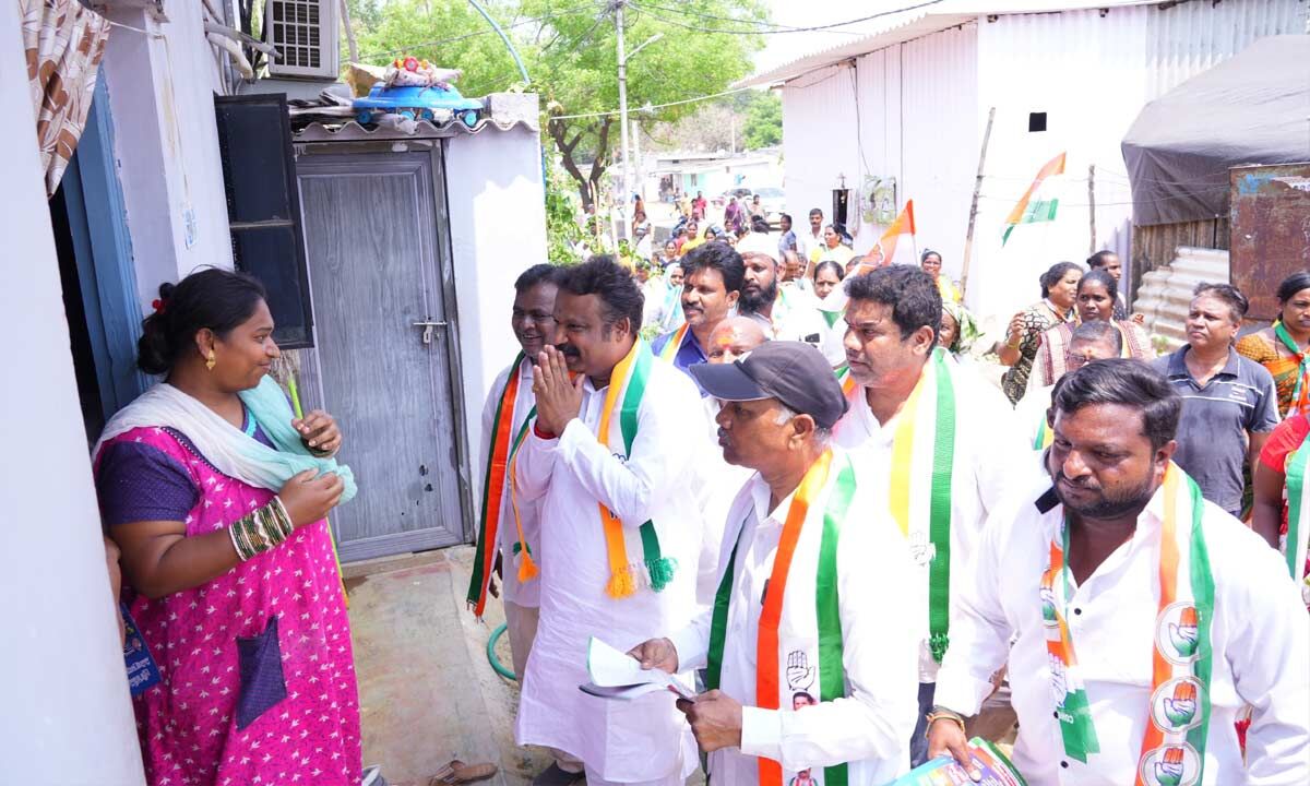 Congress MLA Candidate Ganesh Campaigns Secunderabad Cantonment ...