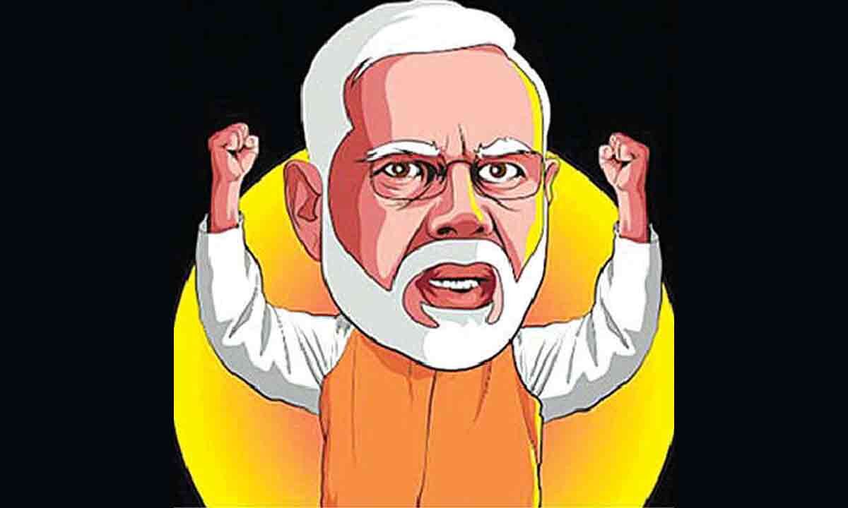 New Delhi: Pak crying because Congress dying says Narendra Modi