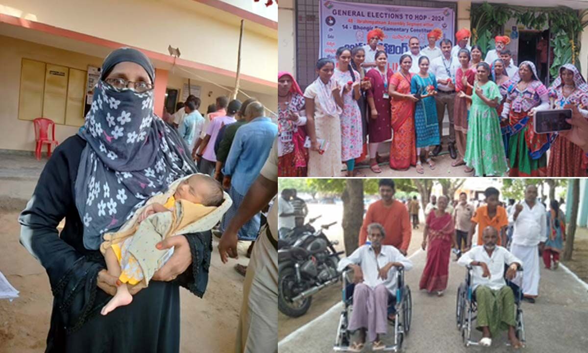 Telangana voter turnout 52.34 per cent, Andhra 55.49 per cent